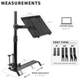 VIVO Single Laptop Notebook Desk Stand for Vehicle - Computer Table for ...