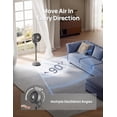 Standing Fan for Bedroom, 2026 Upgraded 90ft Airflow 20dB Quiet Motor 8 ...