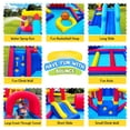 Inflatable Water Slide Park with Splash Pool, Slides, Crawl Tunnel and ...