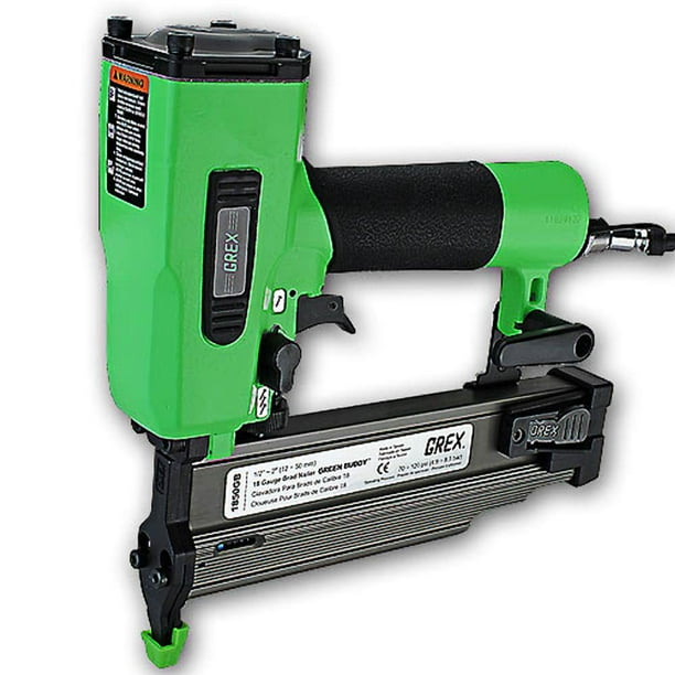 Grex Power Tools 1850Gb Green Buddy 18-Gauge 2-Inch Length Brad Nailer ...