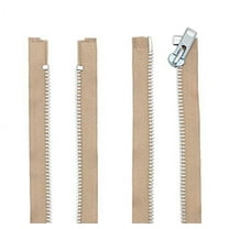 YKK Parka Two-Way Separating Zipper #10 Aluminum Metal Dual Heavy Duty ...