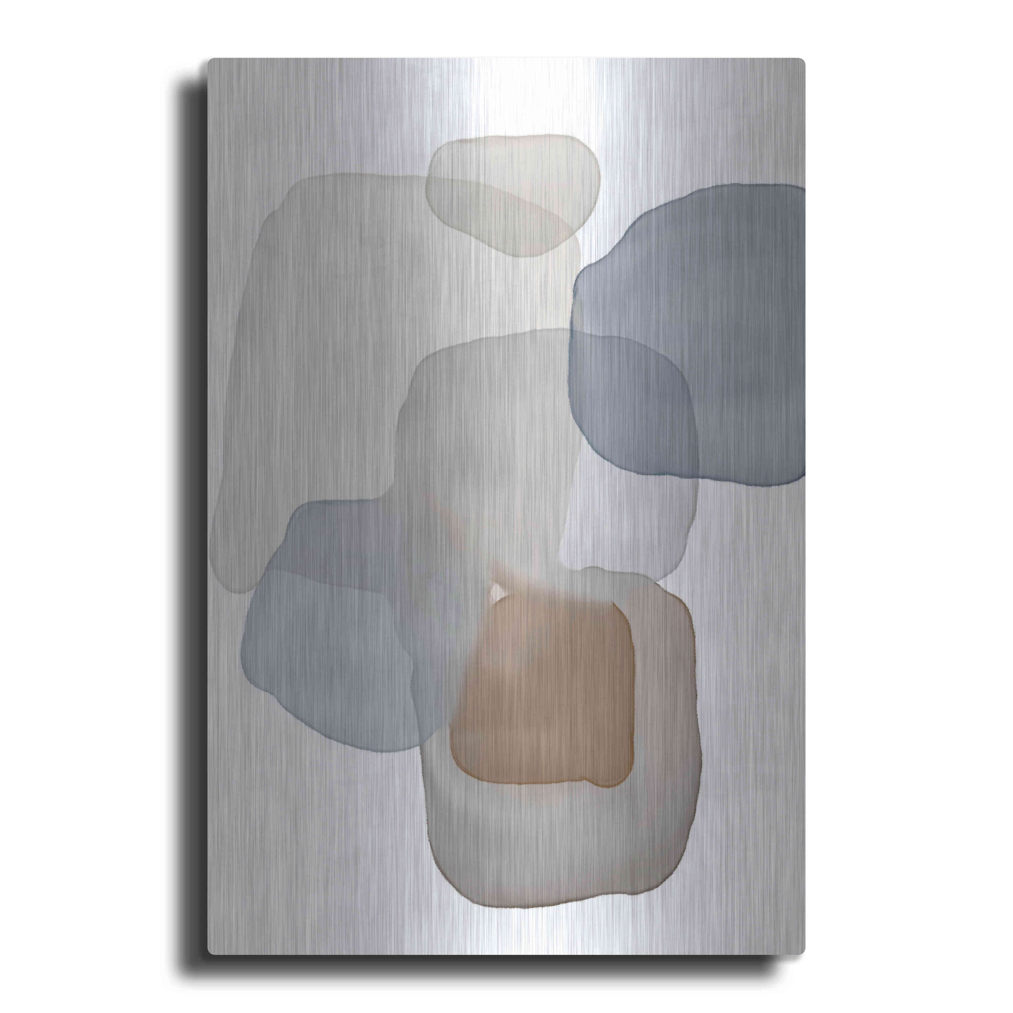 Luxe Metal Art 'Abstract Shapes 09' by Christov Art, Metal Wall Art, 12 ...