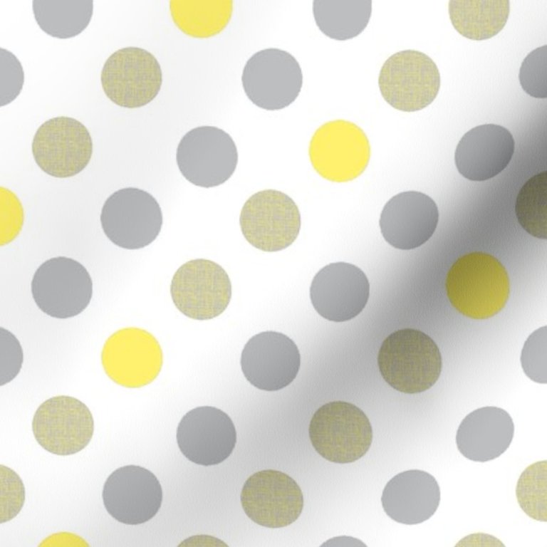Yellow And Gray Polka Dot Background