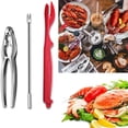 SharkTRUE 3-Piece Seafood Tool Set - Crab Crackers & Picks for Crab ...