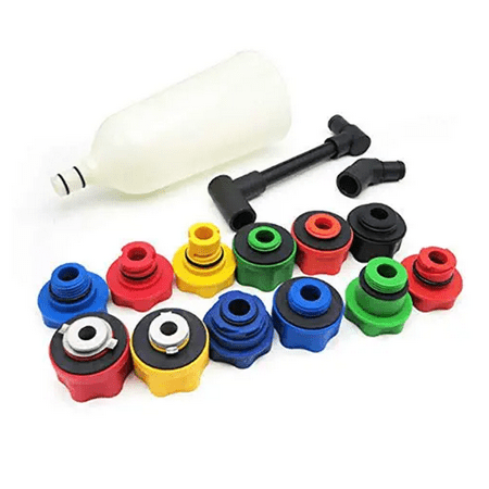 Dedang 15 Pieces Engine Oil Filler Funnel Kit, Car Oil Funnels Adapter ...