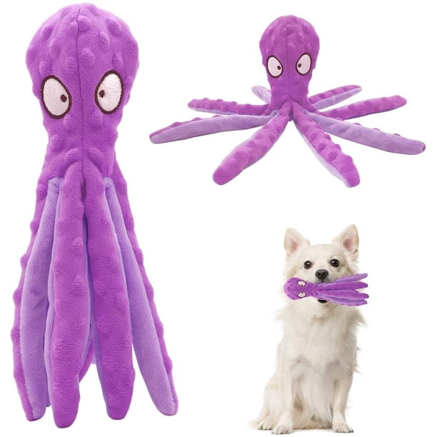 No Stuffing Dog Toy for Small Dogs Puppy Teething Toy, Durable Plush ...