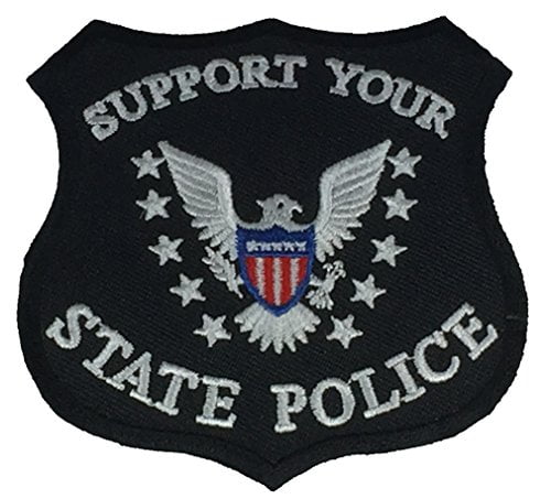 SUPPORT YOUR STATE POLICE Shield Patch - Color - Veteran Owned Business ...