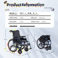 Multi-Functional Manual Wheelchair, Aluminium, Hand Brake, 24-Inch ...