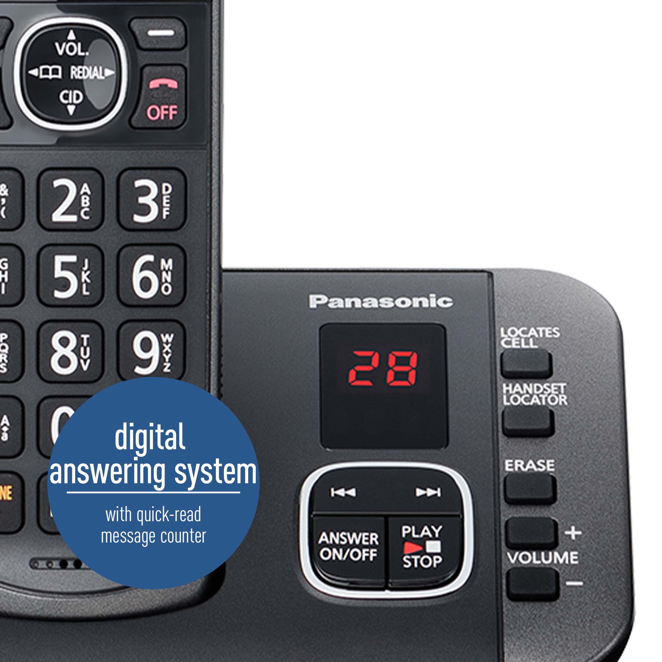 Panasonic Cordless Phone System with Answering Australia | Ubuy
