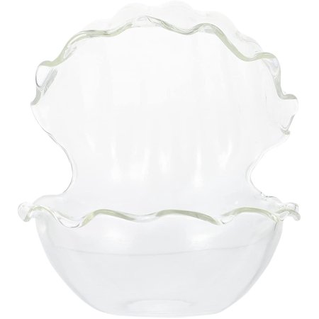 Shell Shaped Glass Bowl Ice Cream Cup Dessert Bowls for Condiments ...