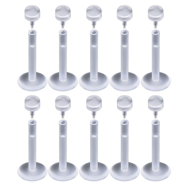 Clear Lip Piercing Stud