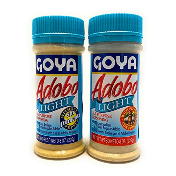 Goya Adobo Less Sodium All Purpose Seasoning Bundle with and without ...