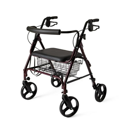 Medline Heavy-Duty, Extra-Wide Rollator Walker - Walmart.com