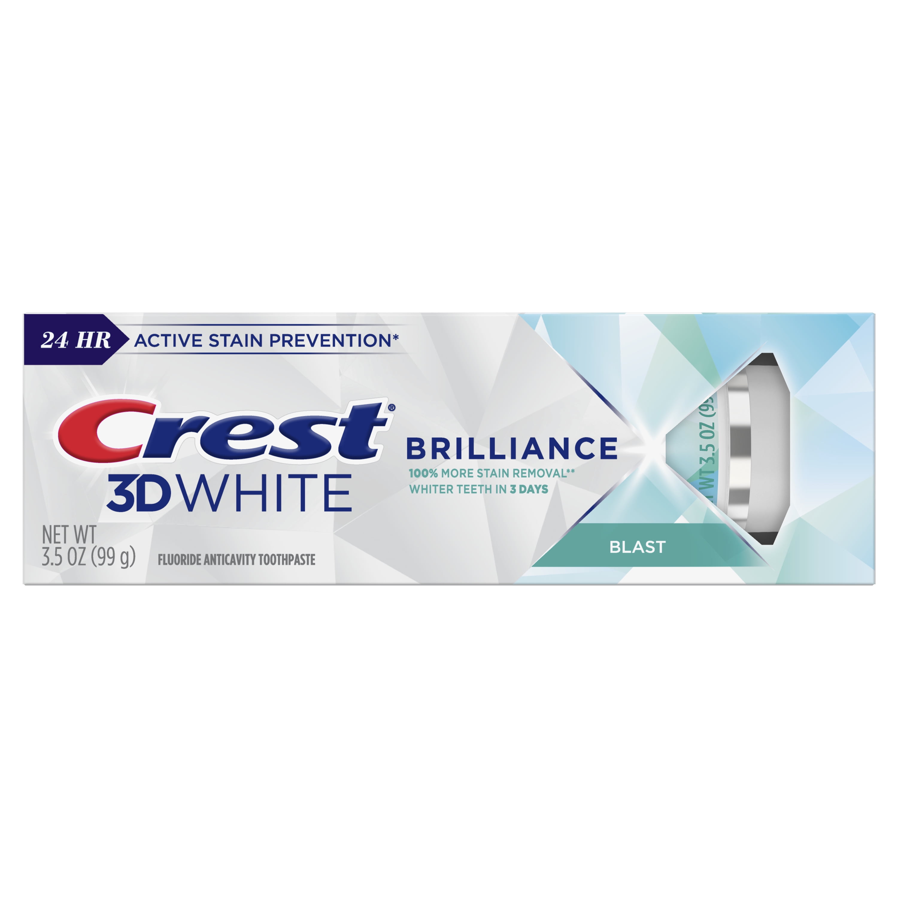 Crest 3D White Brilliance Blast Teeth Whitening Toothpaste, 3.5 oz ...