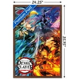 Demon Slayer - Key Visual 2 Wall Poster, 22.375" x 34" Framed - Walmart.com