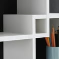 Danya B. Blocchetto Intersecting Cubes Wall Shelf Unit - Horizontal or Vertical - White ...