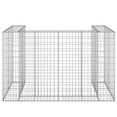vidaXL Gabion Wall for Garbage Bins Galvanized Steel Stone Basket ...