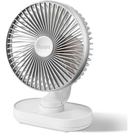 OCOOPA Silent Desk Fan, Bedroom USB Fan Oscillating, Portable 6.5 Inch ...