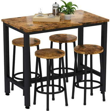 Recaceik 3 Piece Pub Table Sets, 23.6” Square Faux Marble Bar Tables ...