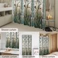 Bathroom Shower Curtain Vintage Floral Dragonfly Waterproof Shower ...