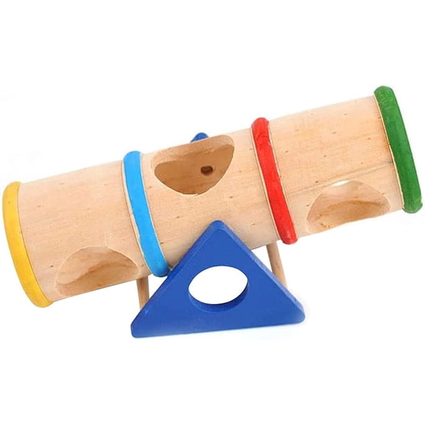 Hongchun Wooden Rocking Hamster Tunnel - Fun Toy for Gym, Home - With ...