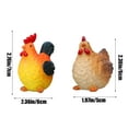 Easter Rooster and Hen Resin Figurine Set, Spring Home Decor, Farmhouse ...