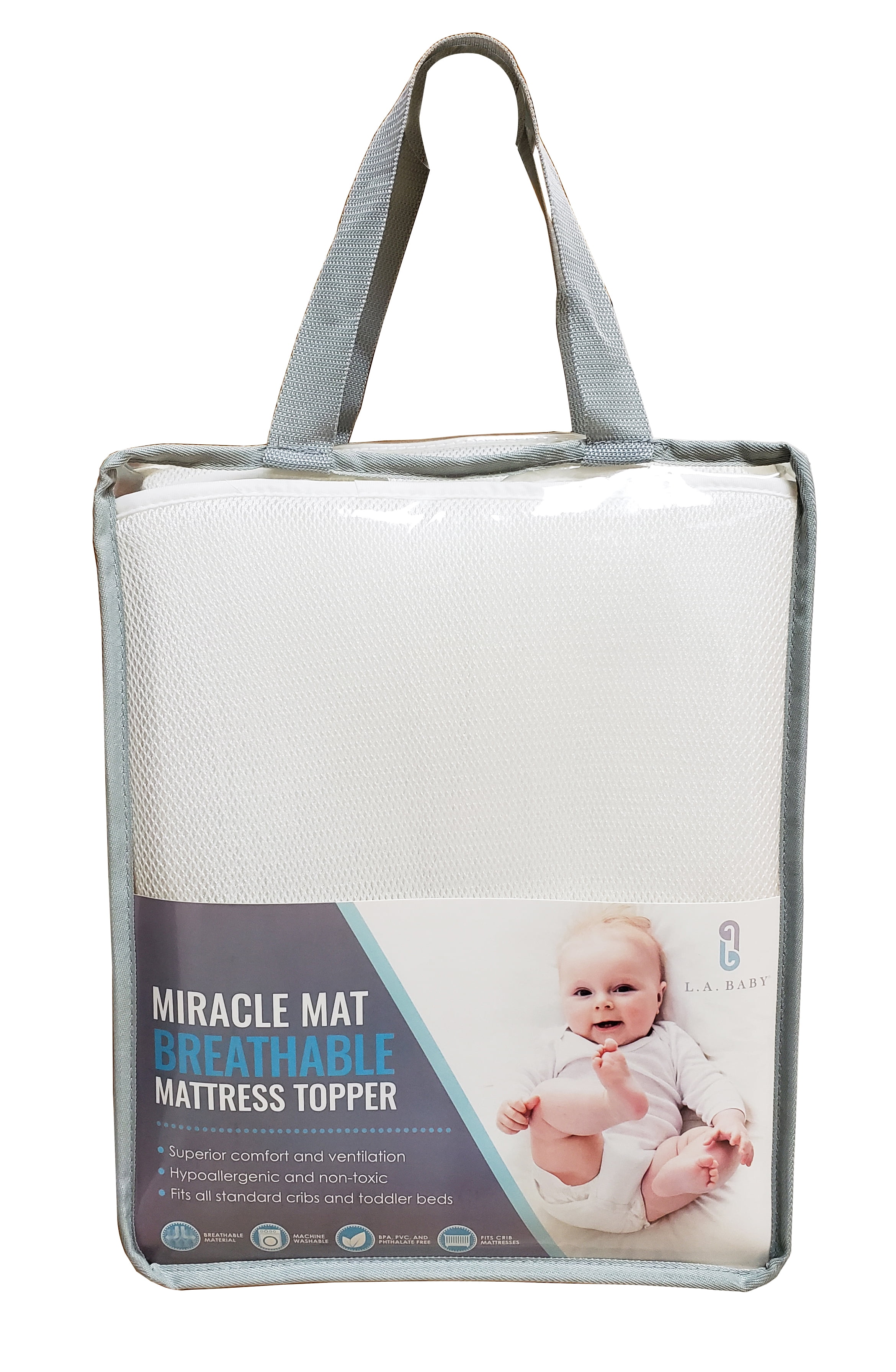 L.A. Baby Breathable Miracle Mat - Superior Ventilation Crib Mattress ...