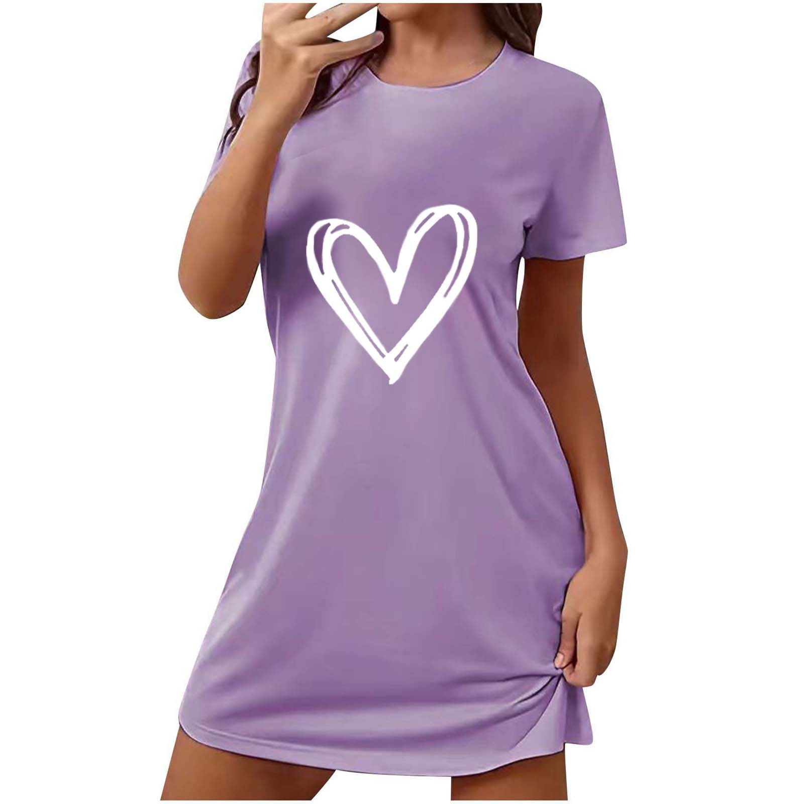 Click here for Hujlwoi Printed Nightgown Women Valentines Day Hea... prices