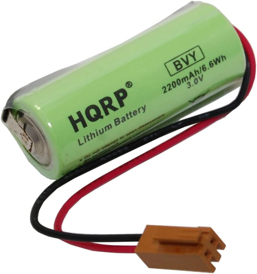 HQRP Battery for Fanuc A98L-0031-0012 A02B-0200-K102 Sanyo CR17450SE-R ...