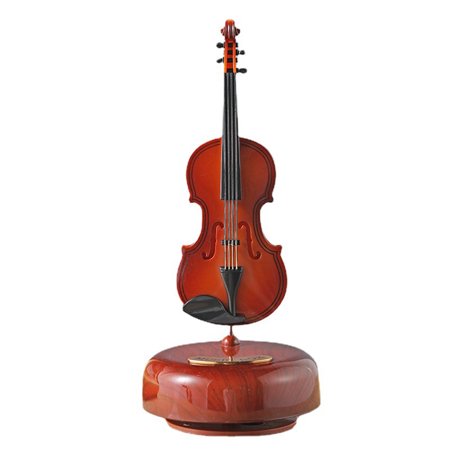 Violin Music Box Creative Music Box Violin with Rotating Musical Base ...