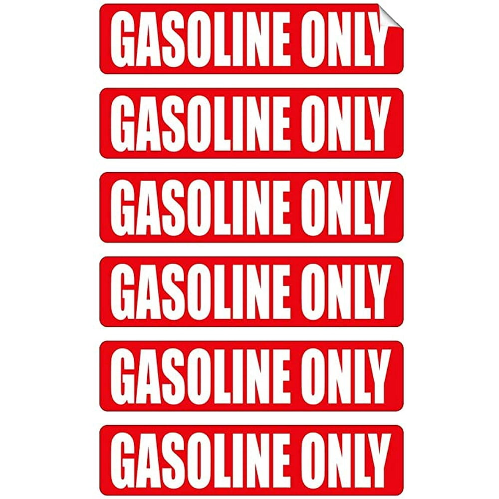 GASOLINE ONLY Automotive Fuel Decals | Gas Can Stickers | Truck Labels ...