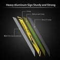 UV Protected Waterproof Aluminum Warning Signs Yellow 250x250x1mm Hole ...
