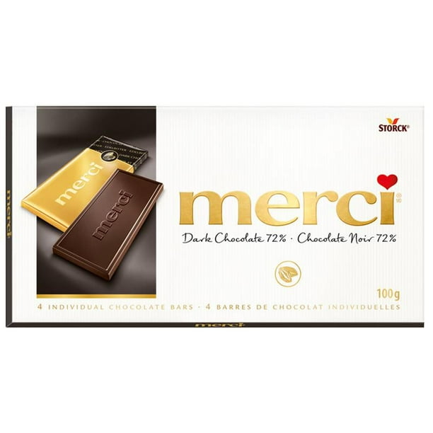 merci Chocolate bars, Dark 72% 100g - Walmart.ca