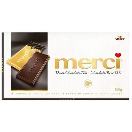 merci Chocolate bars, Dark 72% 100g - Walmart.ca