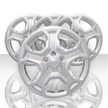 Set of Four 16" Silver w/Chrome Hubcap Wheel Covers for 96-12 Ford Van ...