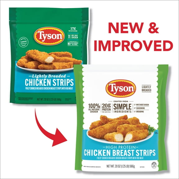 Tyson White Meat Chicken Nuggets, Family Pack, 64 oz (Frozen, Fully ...