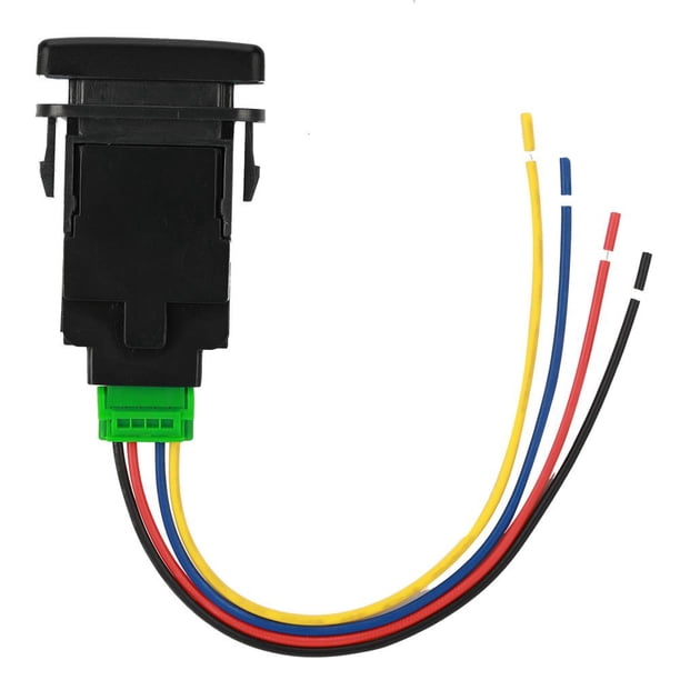 Peahefy Push Button,12V 4-Pole Push Button Switch for Toyota with LED ...