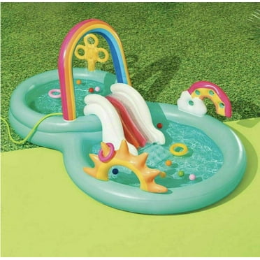 7.5' X 27" Family Above Ground Pool With Bench - Sun Squad - Walmart.com