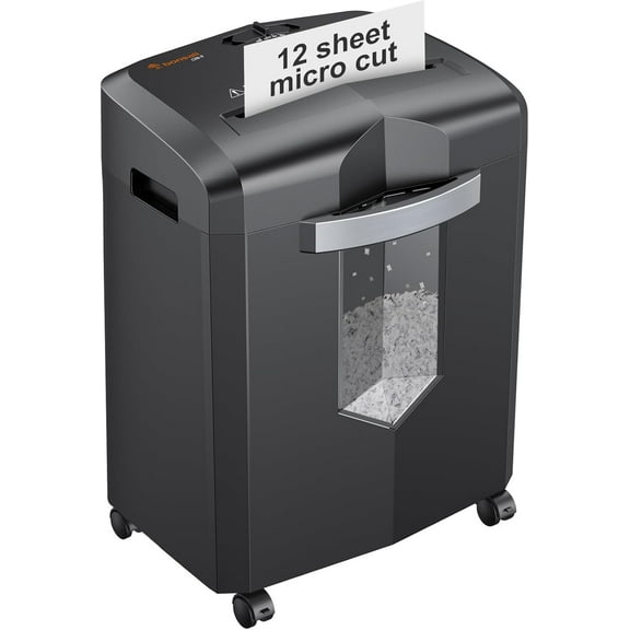 8-Sheet Micro-Cut Paper Shredder, P4 High Security, 4 Gallon Bin, 2 ...