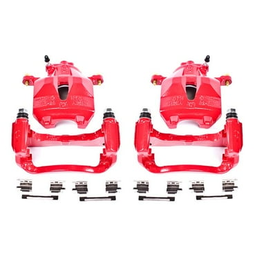 Power Stop S4920 Red Powder-Coated Performance Calipers -Rear - Walmart.com