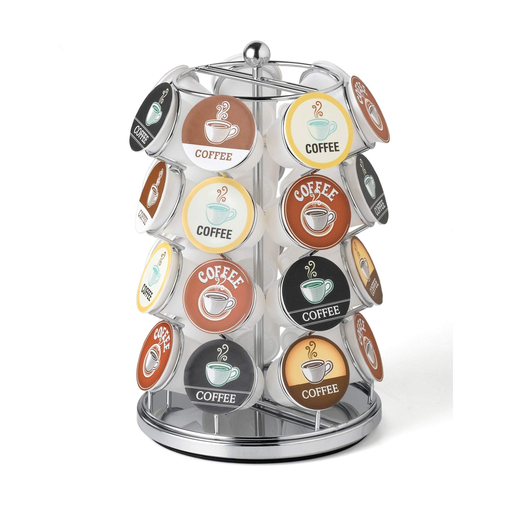 Nifty Solutions Coffee Pod Carousel – Compatible with K-Cups, 28 Pod ...