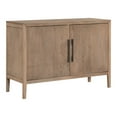 Rustic Storage Cabinet, Modern Console Table with 2 Metal Handles and 2 ...