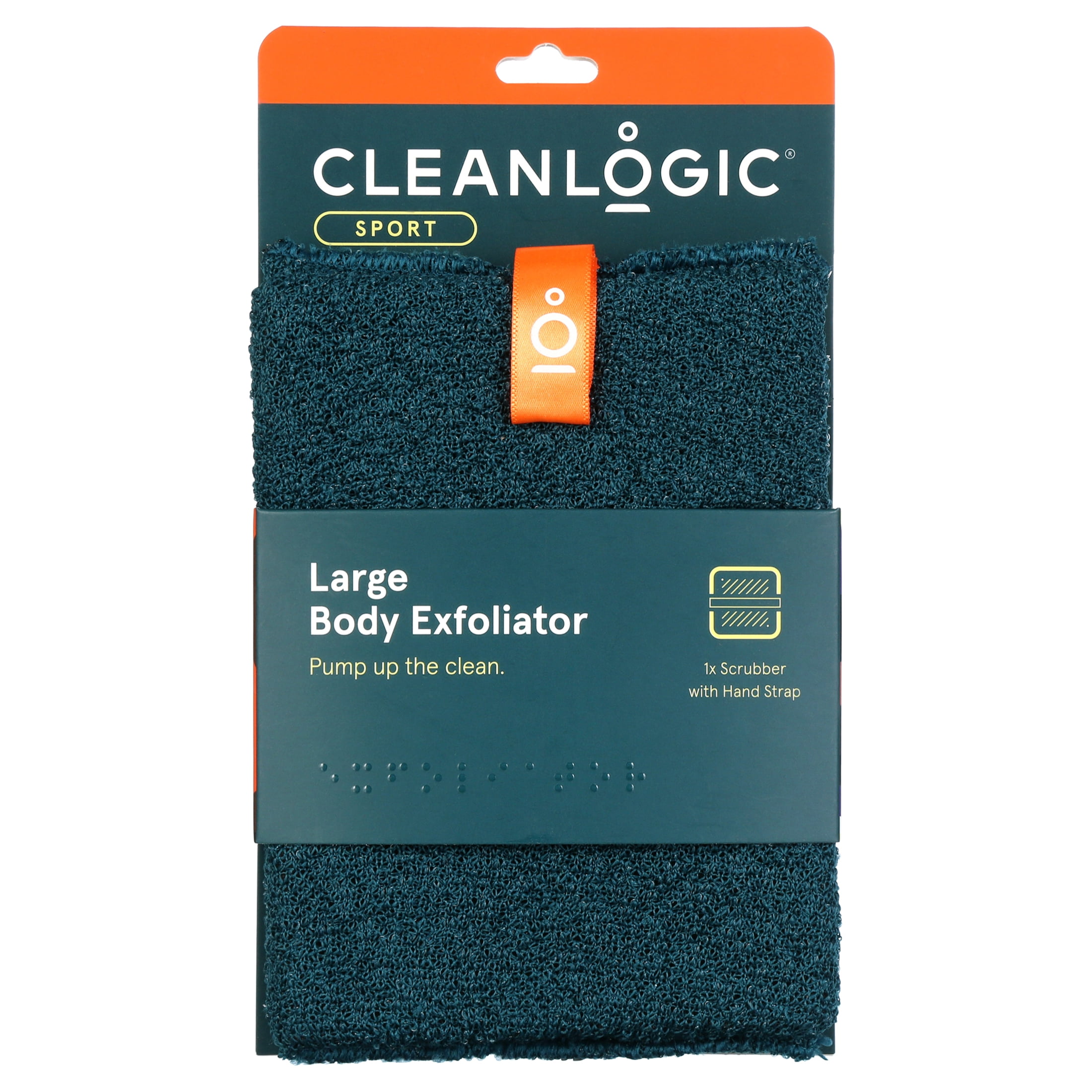 Cleanlogic Sport Exfoliating Body Scrubber, Large Exfoliator Tool for ...