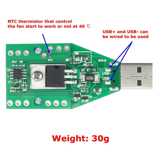 15W USB Load Resistor DC 3.7-13V Adjustable With Fan Constant Current ...
