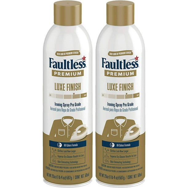 Faultless Premium Luxe Spray Starch (20 Oz, 2 Pack) Spray Starch For ...
