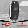 New Keyless Entry Remote Flip Key Fob for VW Rabbit Jetta Gti Eos ...