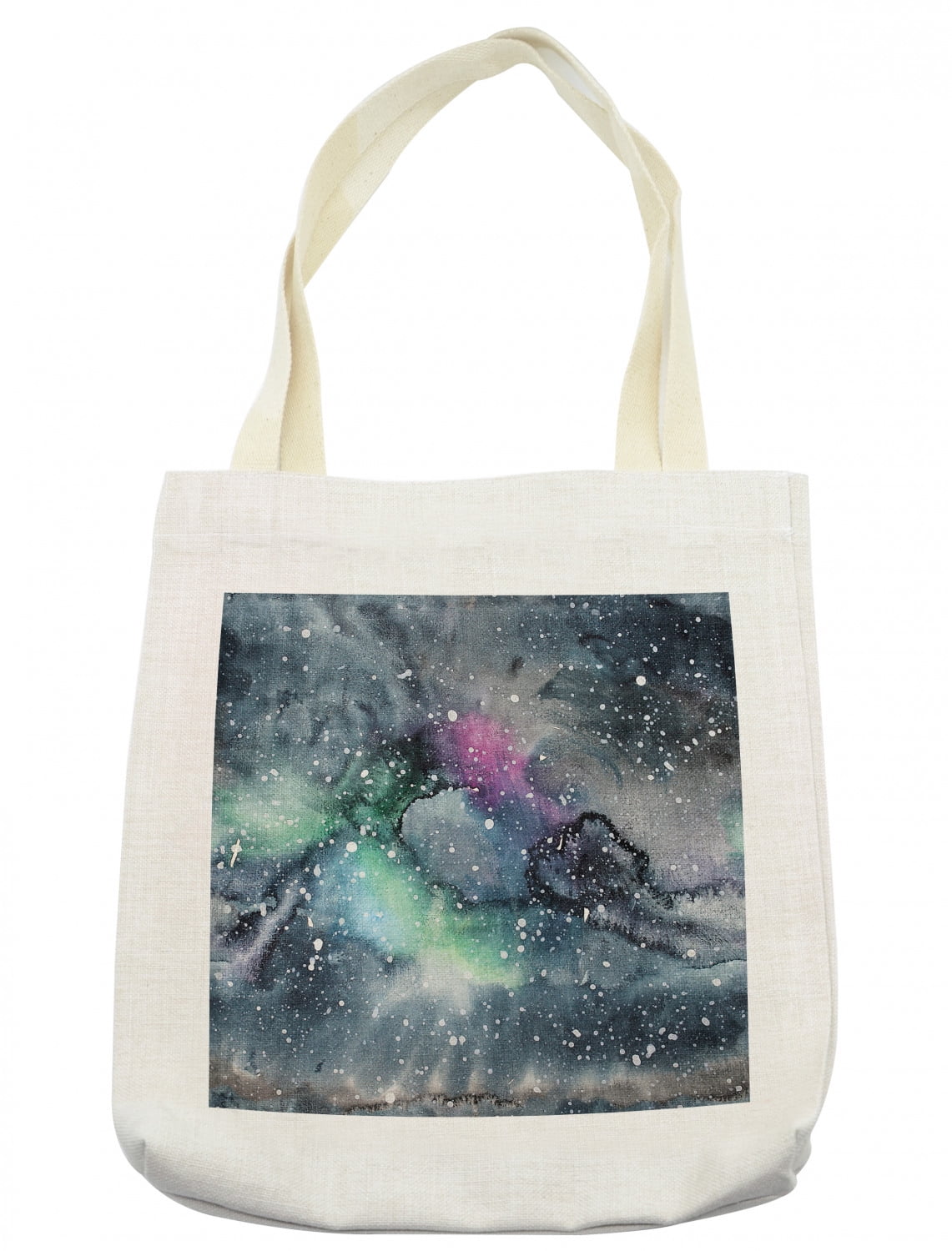 Psychedelic Tote Bag, Space Galaxy Inspired Hazy Grunge Modern ...