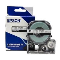 Epson LABELWORKS 212WCPX - White on Clear PET Label Maker Tape - 1/2 ...
