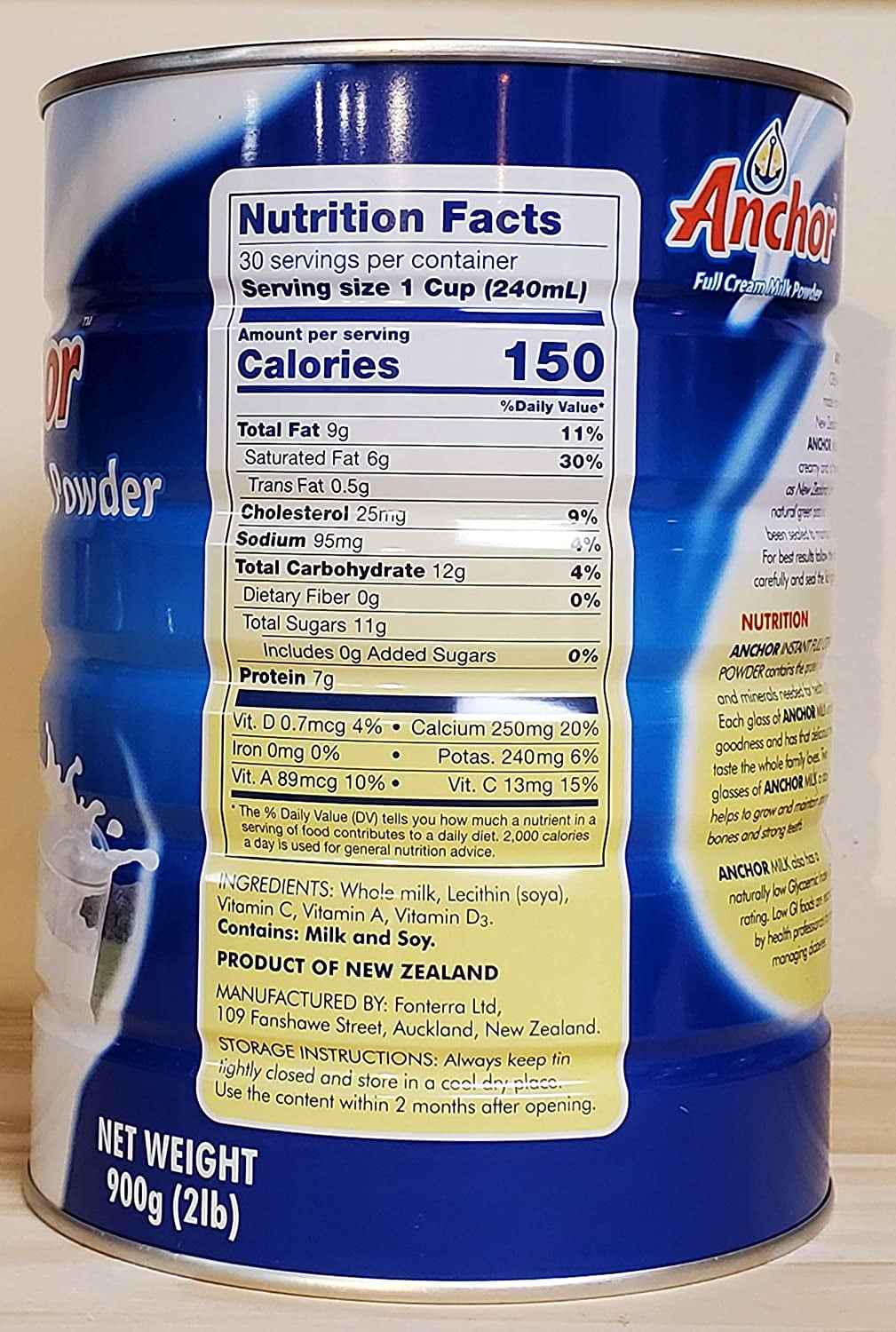 Anchor Milk Powder Tin