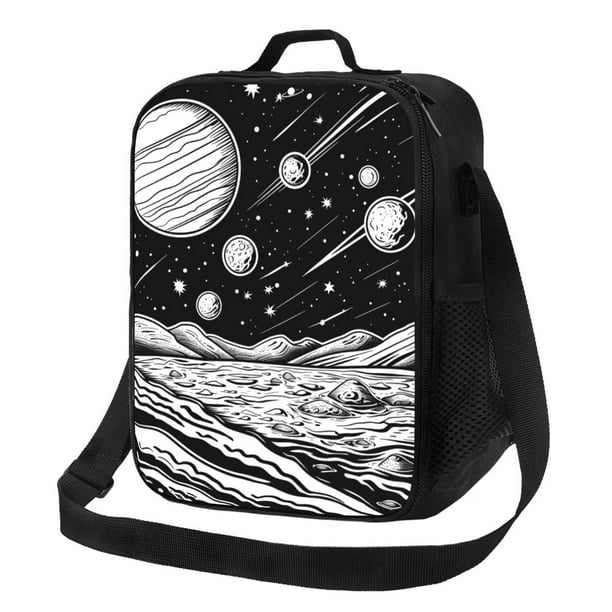 Disketp Cosmic Landscape Celestial Art Bolsa Térmica Estampada para Almuerzo, Lonchera para ...